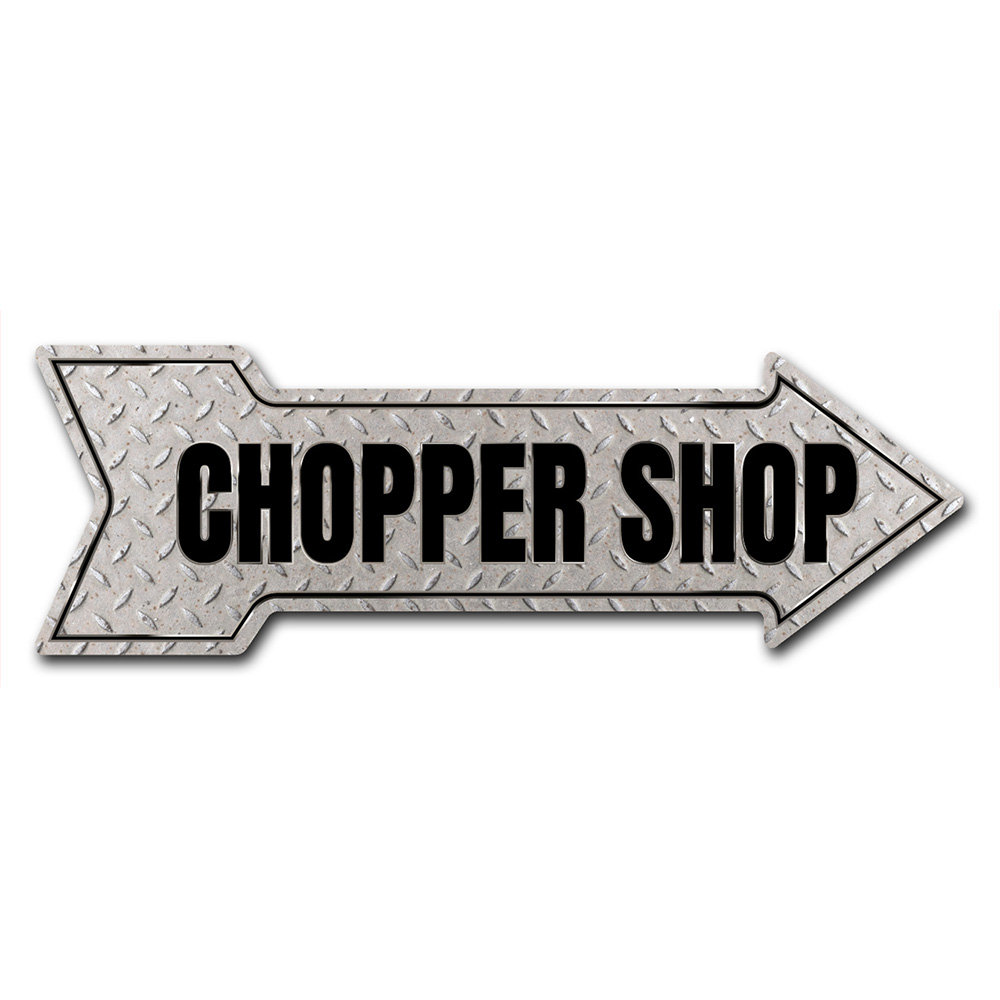 SignMission Decal-999916_Chopper Shop Arrow Decal Funny Home Décor 24 ...