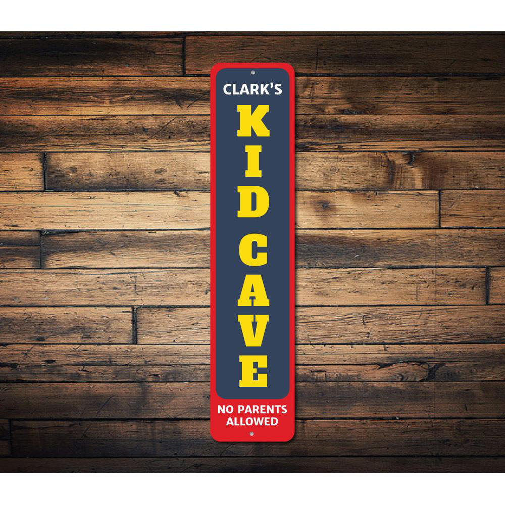 Lizton Sign Shop, Inc Kids Cave Vertical Custom Aluminum Sign | Wayfair