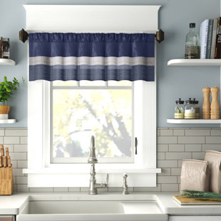 Wayfair | Striped Valances & Kitchen Curtains You'll Love in 2023