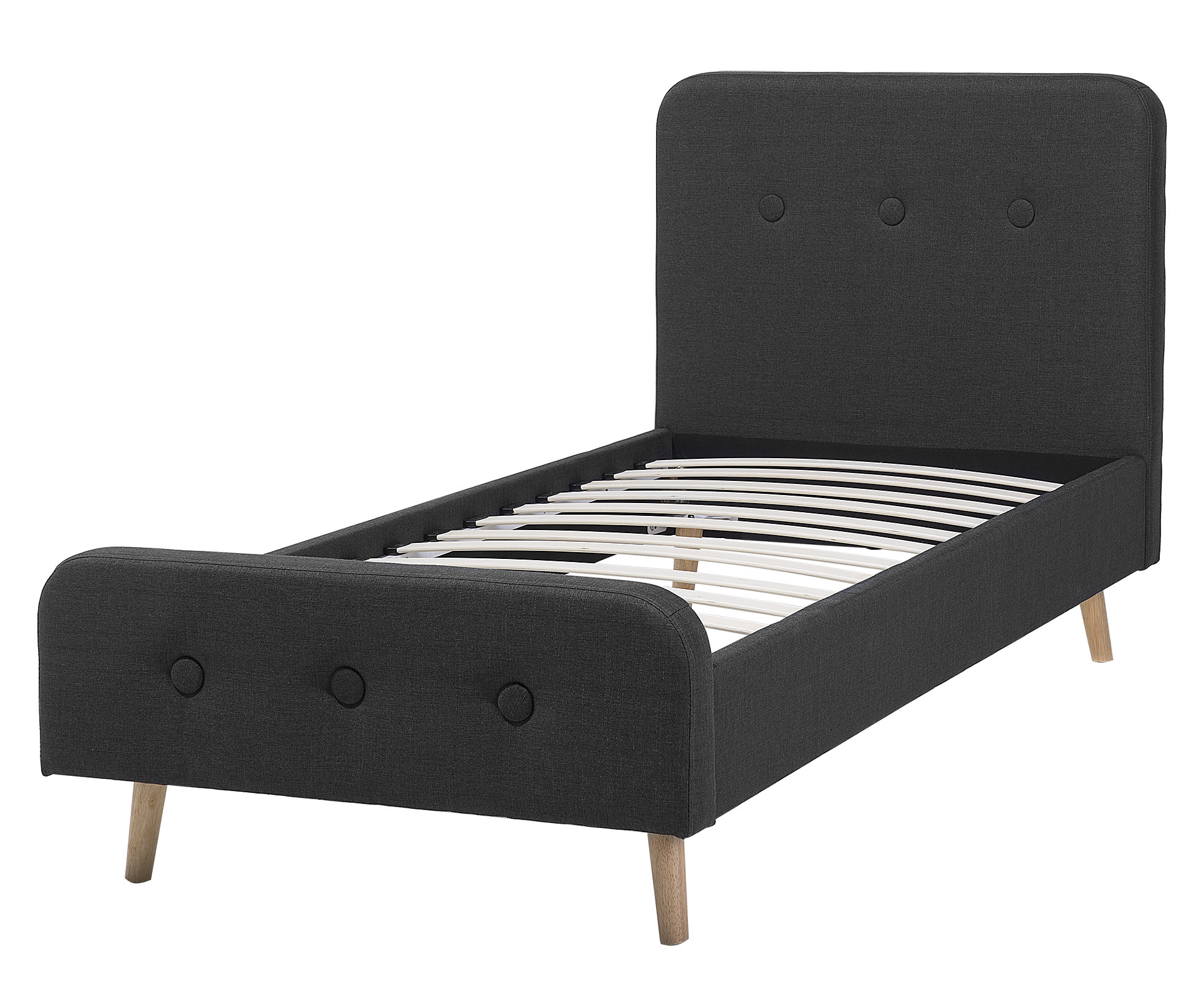 Mikado Living Winkler Upholstered European Single (90 X 200Cm) Bed ...