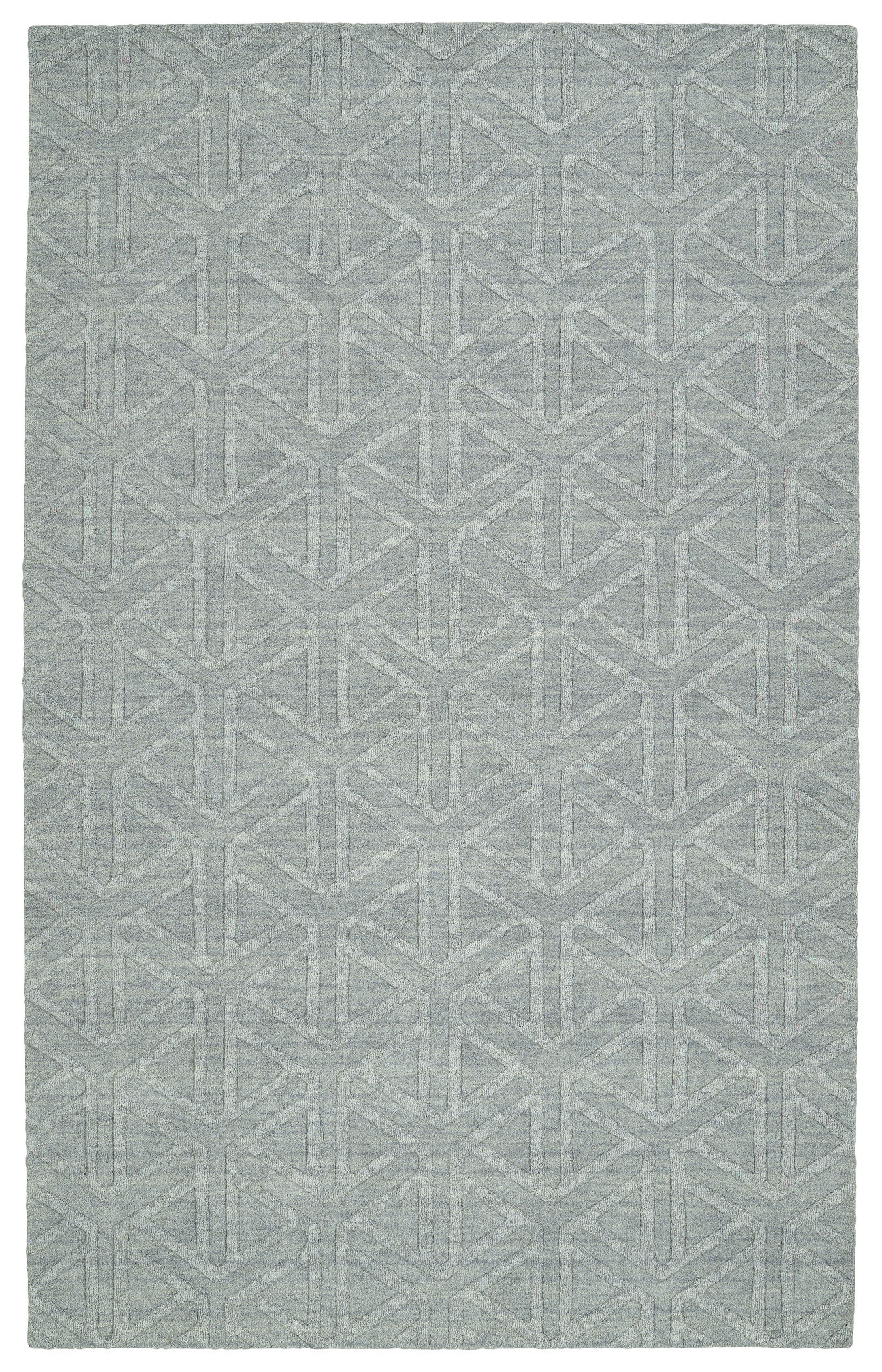 Ebern Designs Dobson Handmade Wool Light Blue Rug & Reviews | Wayfair