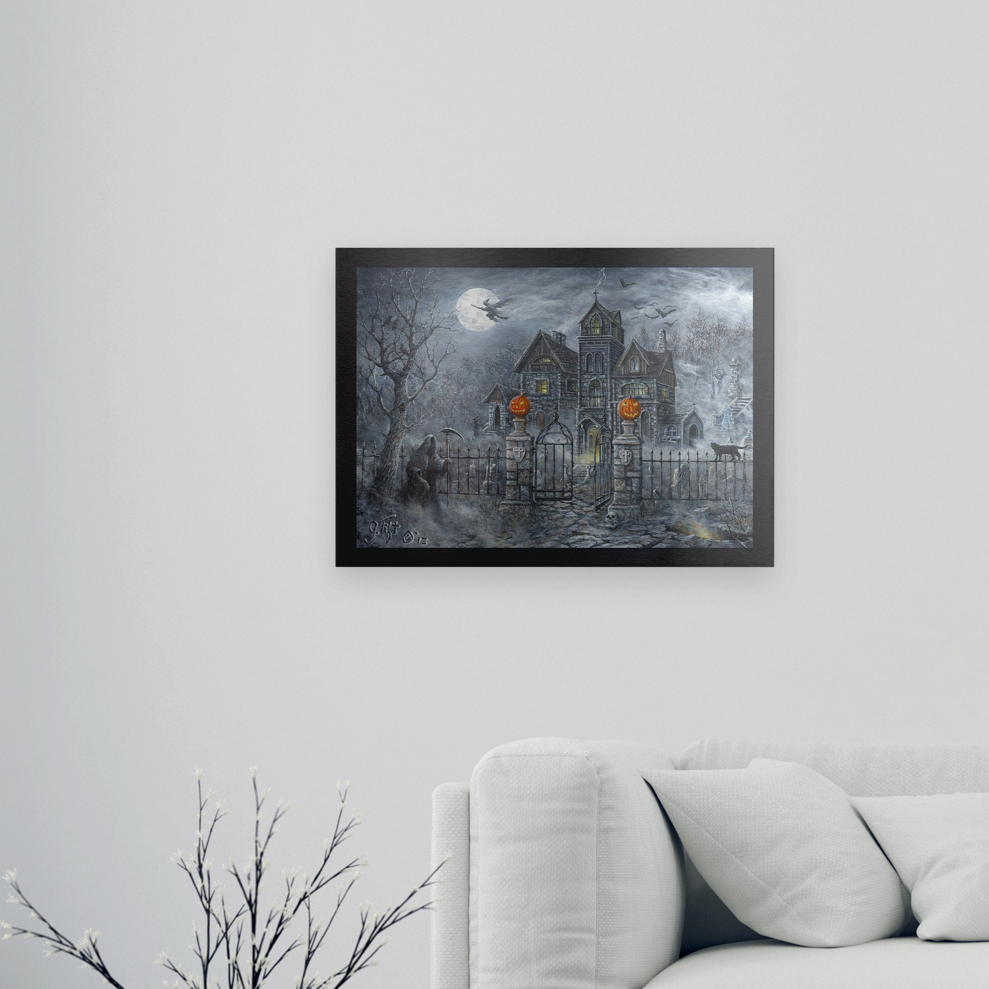 The Holiday Aisle® Uninvited Guest by - Unframed Graphic Art on Metal ...