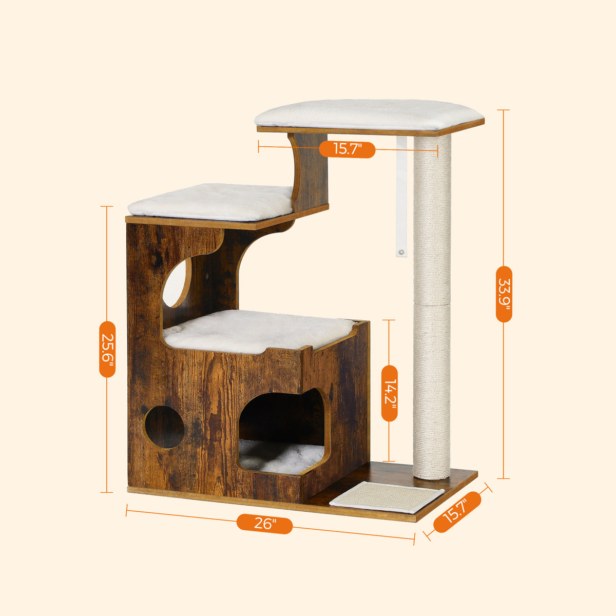 Archie & Oscar™ Mallett 34" Cat Tree & Reviews | Wayfair