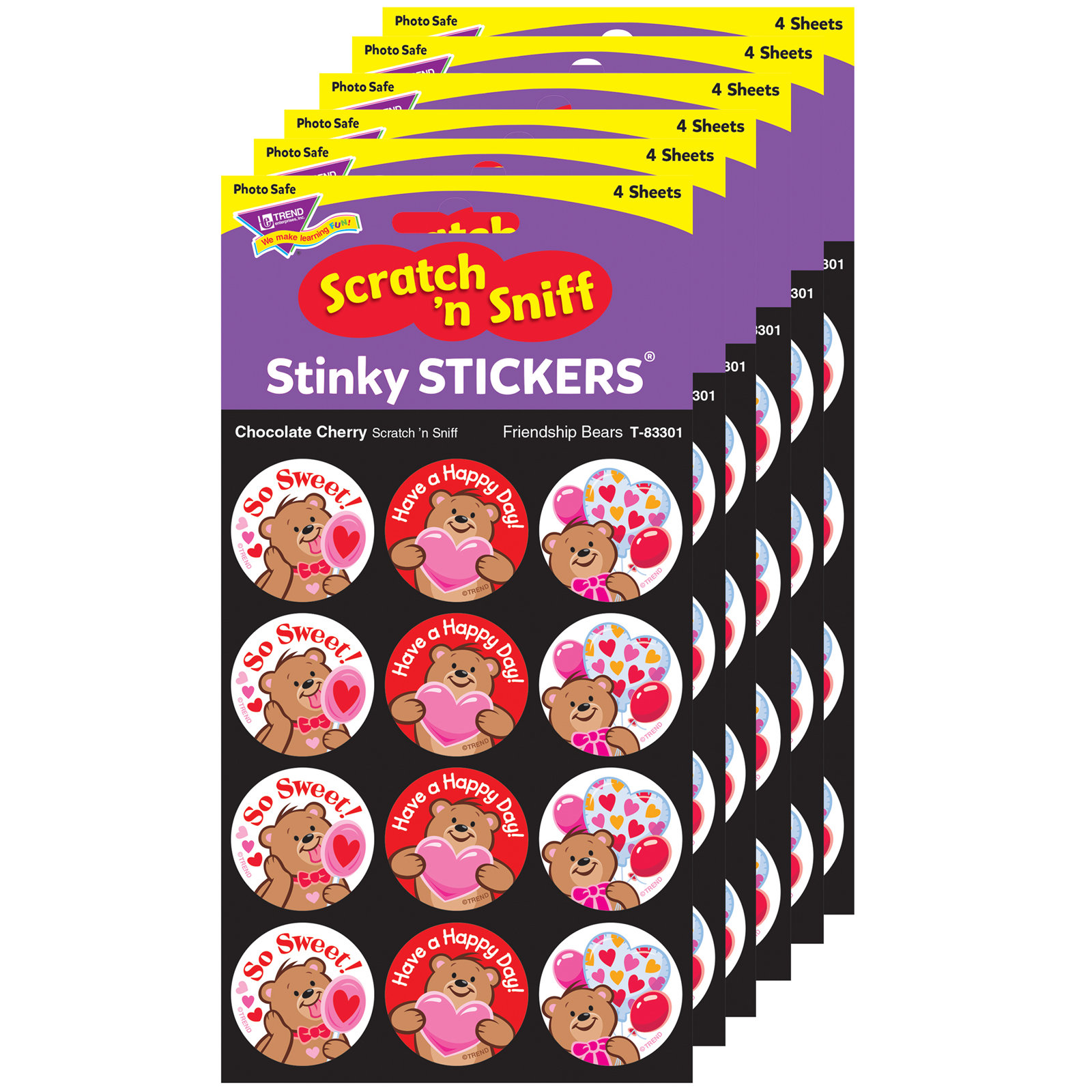 Trend Enterprises Friendship Bears Stinky Stickers | Wayfair