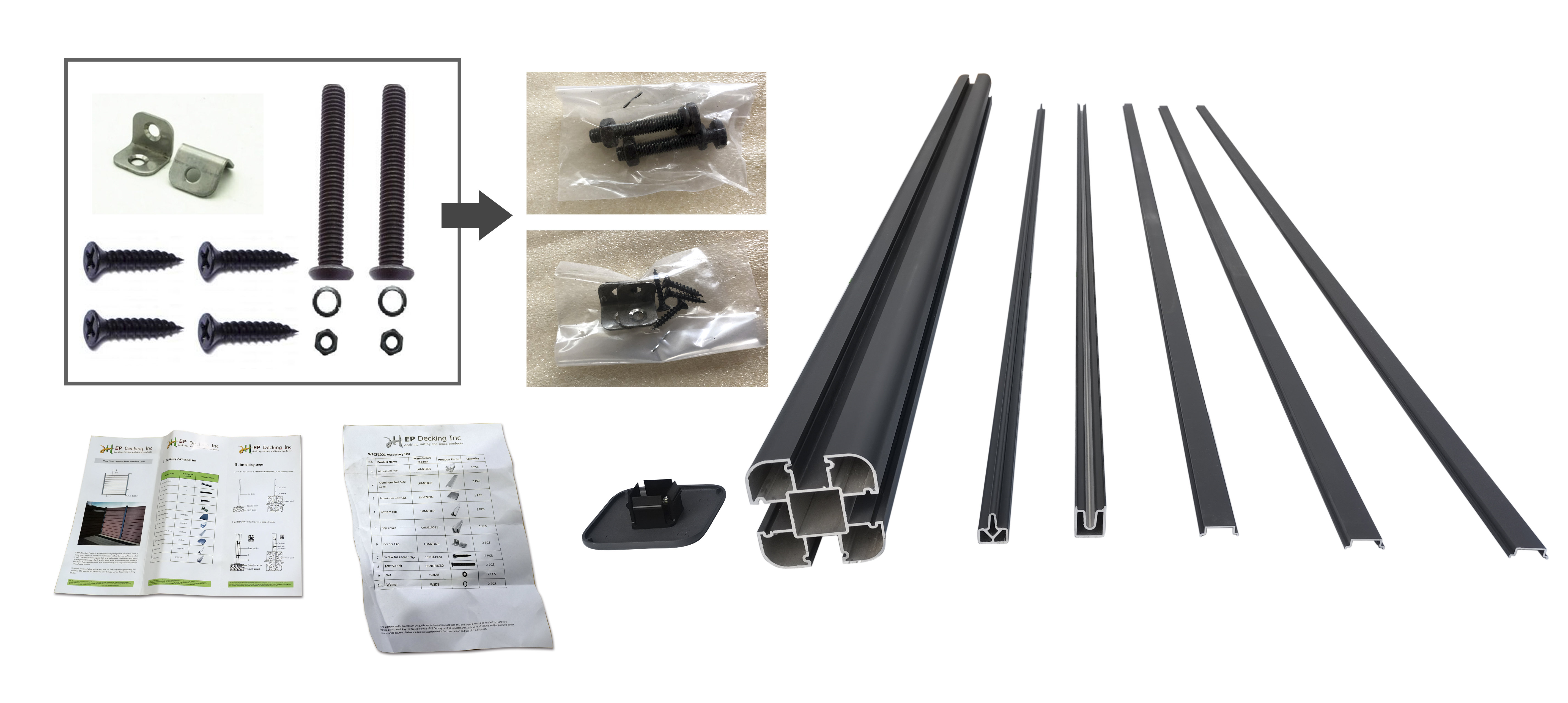 EP Decking Alloy Aluminum End Post | Wayfair