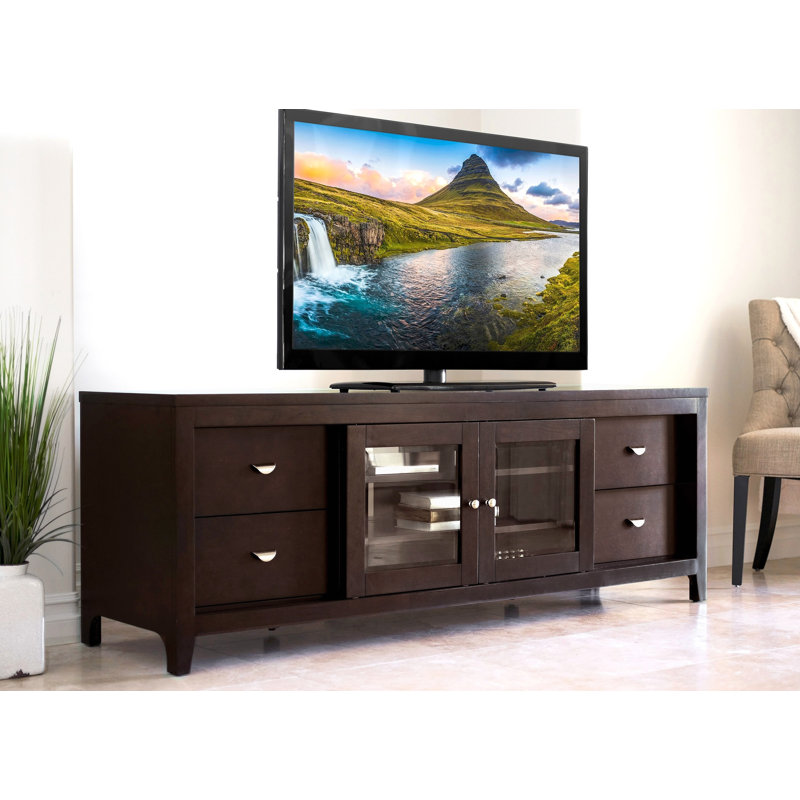Red Barrel Studio® Spilker Solid Wood TV Stand for TVs up to 78 ...