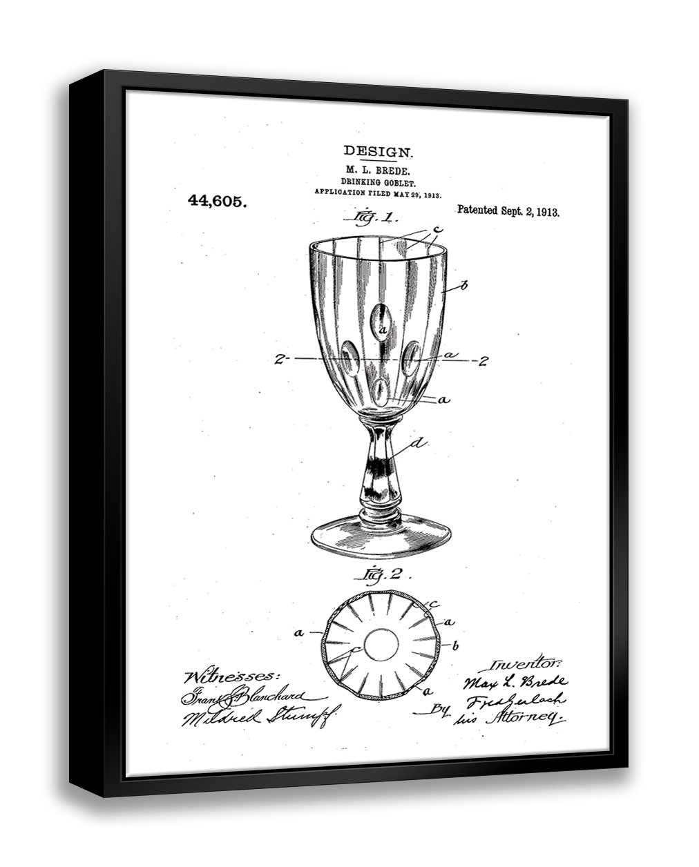 ATX Art Group LLC Goblet Patent by Stanley Print House - Print on | Wayfair