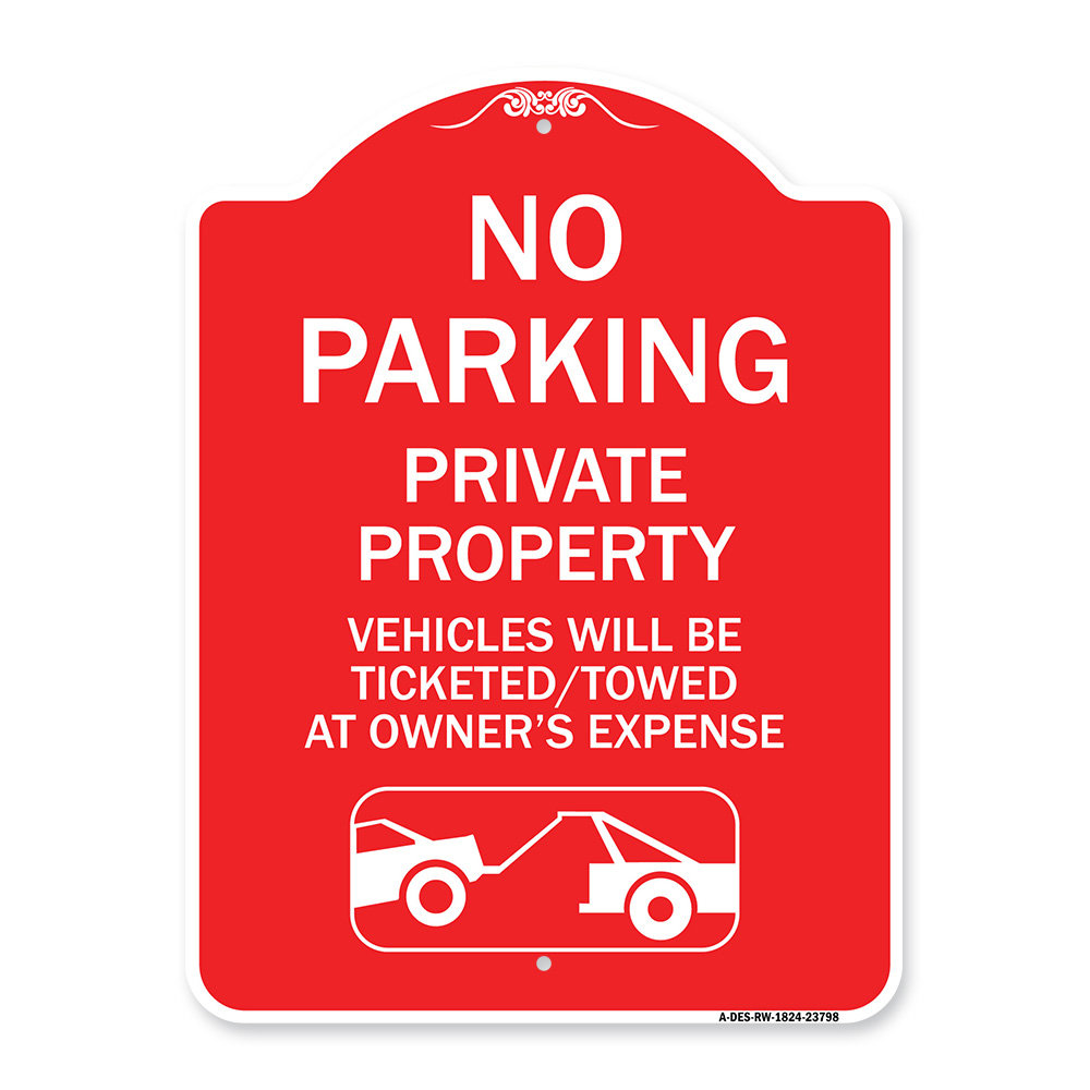 Signmission Designer Series Sign - No Parking - Private Property ...