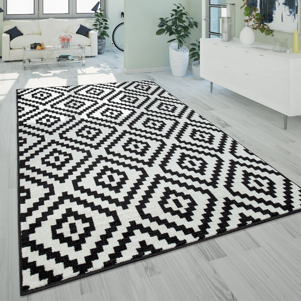Black And White Rugs | Wayfair.co.uk