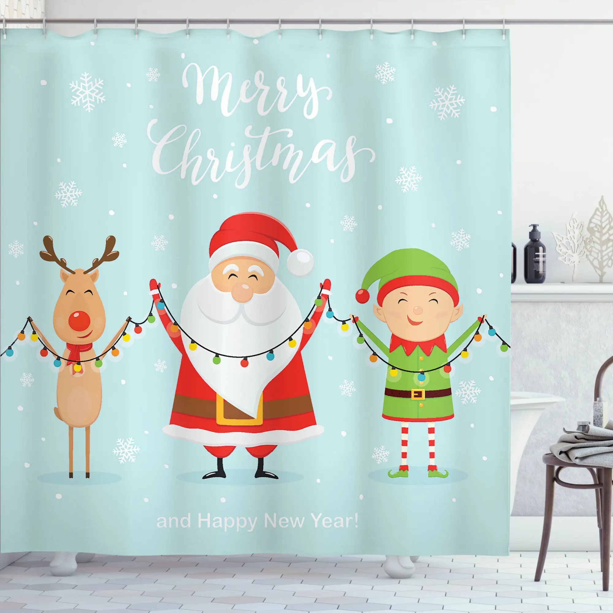 East Urban Home Elf Shower Curtain Set + Hooks | Wayfair