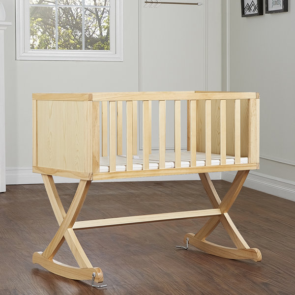 Dream On Me Luna Rocking Cradle with Mattress & Reviews | Wayfair