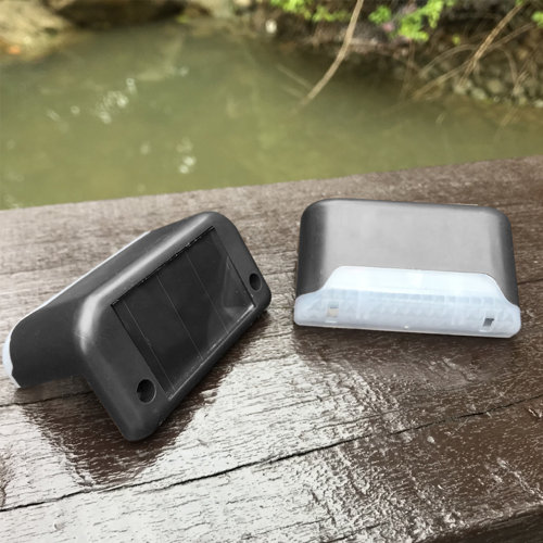 Aptoco Solar Powered Integrated LED Deck Light Pack Outdoor Waterproof ...