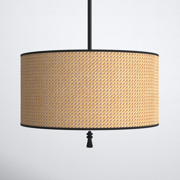 Joss & Main Canela 3 - Light Shaded Drum Pendant | Wayfair