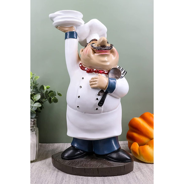 Canora Grey Eastynn French Bistro Chef Figurine | Wayfair