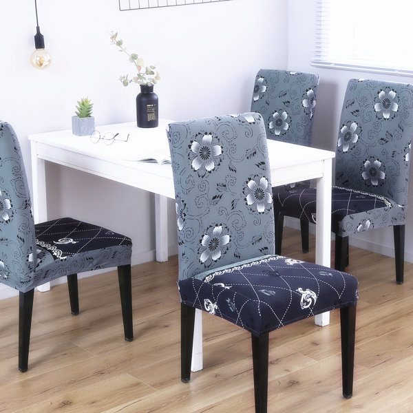 Red Barrel Studio® Box Cushion Dining Chair Slipcover & Reviews | Wayfair