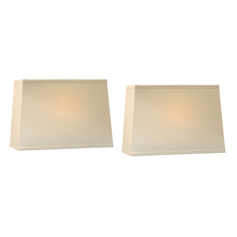 Medallion Lighting 12'' H Fabric Rectangular Lamp Shade ( Spider ) in ...