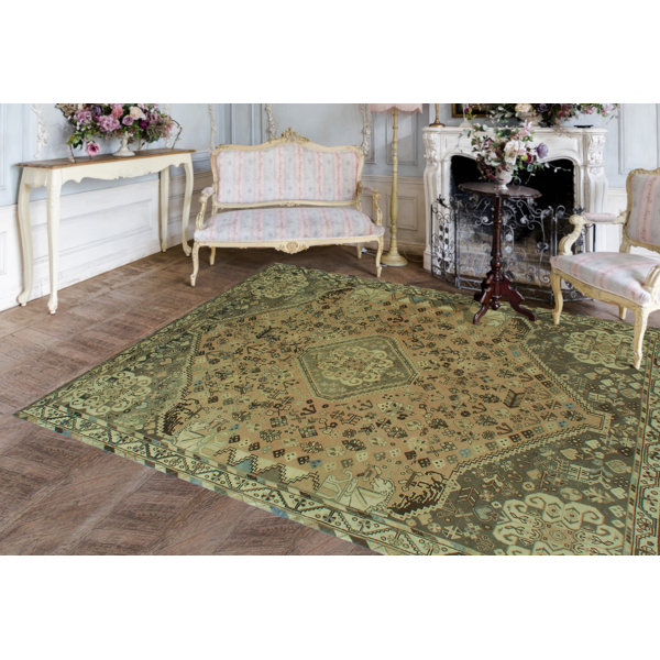 Isabelline One-of-a-Kind Keijo Hand-Knotted 1980S 5'3 X 7'7 Wool Area ...