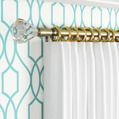 Etta Avenue™ Jamari Adjustable 0.75" Single Curtain Rod & Reviews | Wayfair