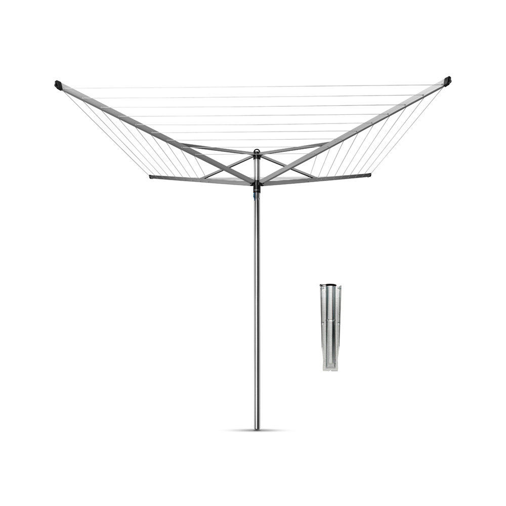 Brabantia 50m Topspinner Rotary Clothes Line with Ground Spike ...