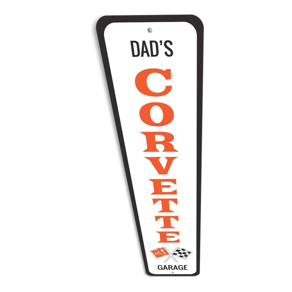 Lizton Sign Shop, Inc Vertical Vintage Chevy Corvette Garage Aluminum ...