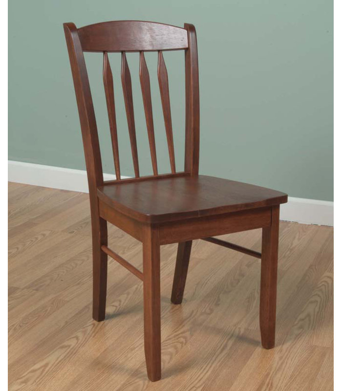 Charlton Home® Towler Solid Wood Slat Back Side Chair & Reviews | Wayfair