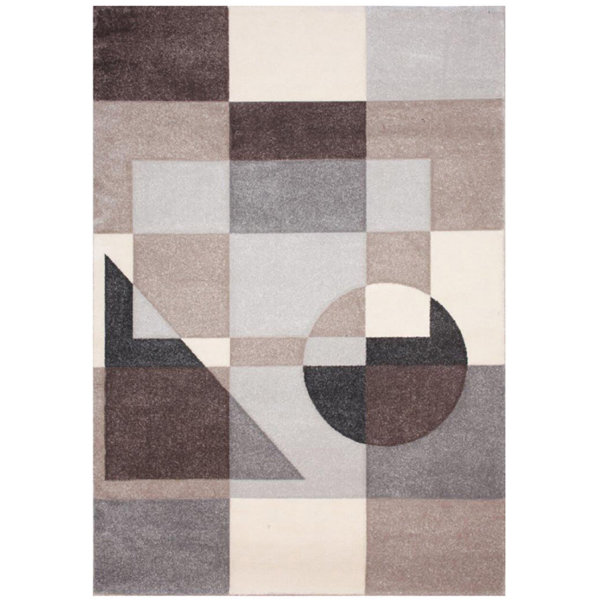 Novatrend CARVE CUBISM BEIGE/BROWN 230X160 | Wayfair.co.uk