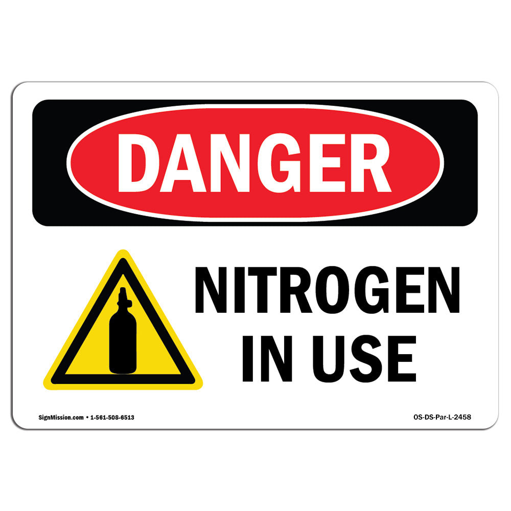 SignMission Nitrogen In Use Sign | Wayfair