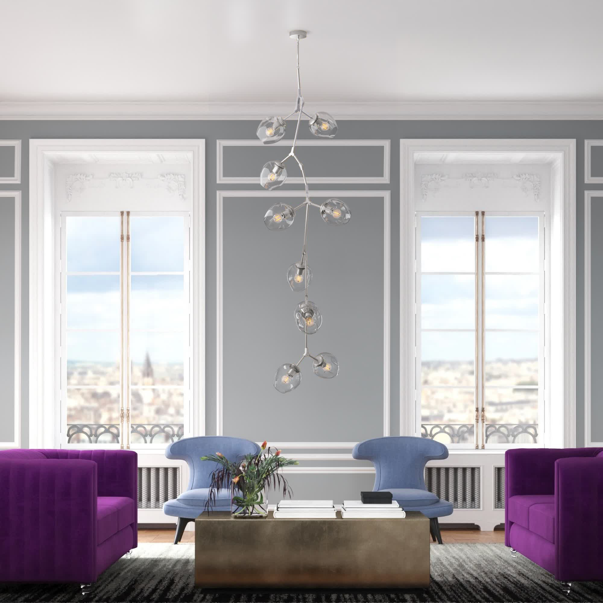 Wade Logan® Maclean 10 - Light Globe Chandelier | Wayfair