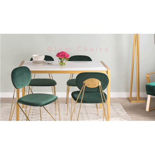 Willa Arlo Interiors Saunders Velvet Upholstered Wishbone Arm Chair ...