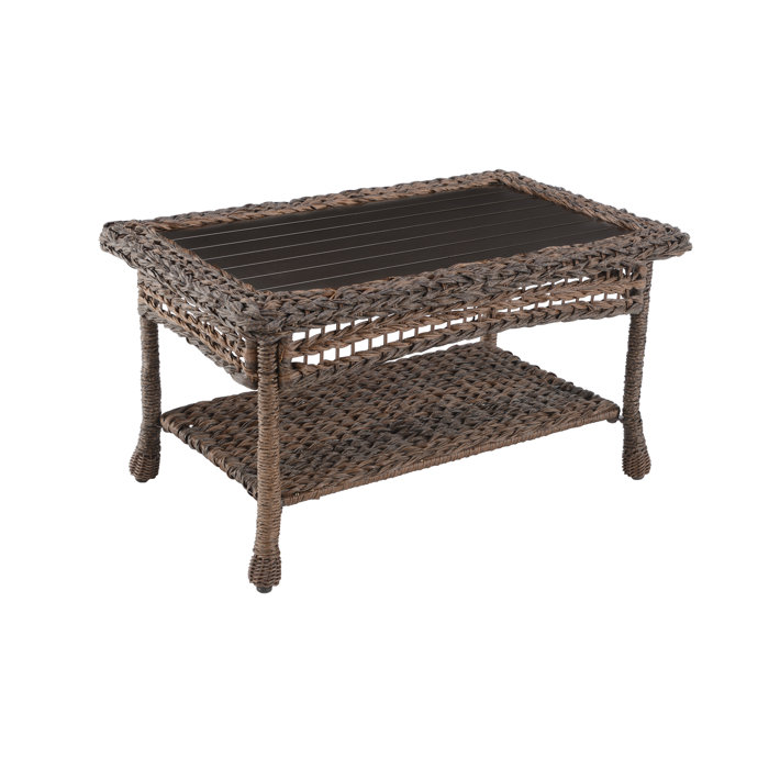 Bay Isle Home Reggie Wicker/Rattan Coffee Table | Wayfair