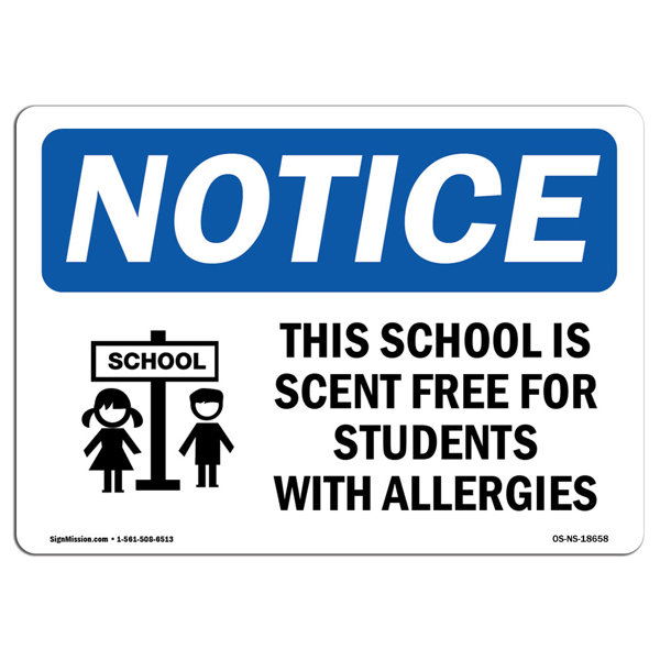 SignMission This School Is Scent Free For Sign | Wayfair