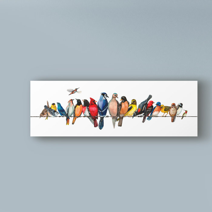 Charlton Home® Large Bird Menagerie II by Wendy Russell - Print ...