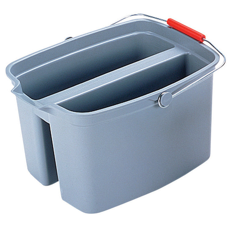 Rubbermaid Commercial Products Rectangular Double Pail 19 Qt. Mop ...
