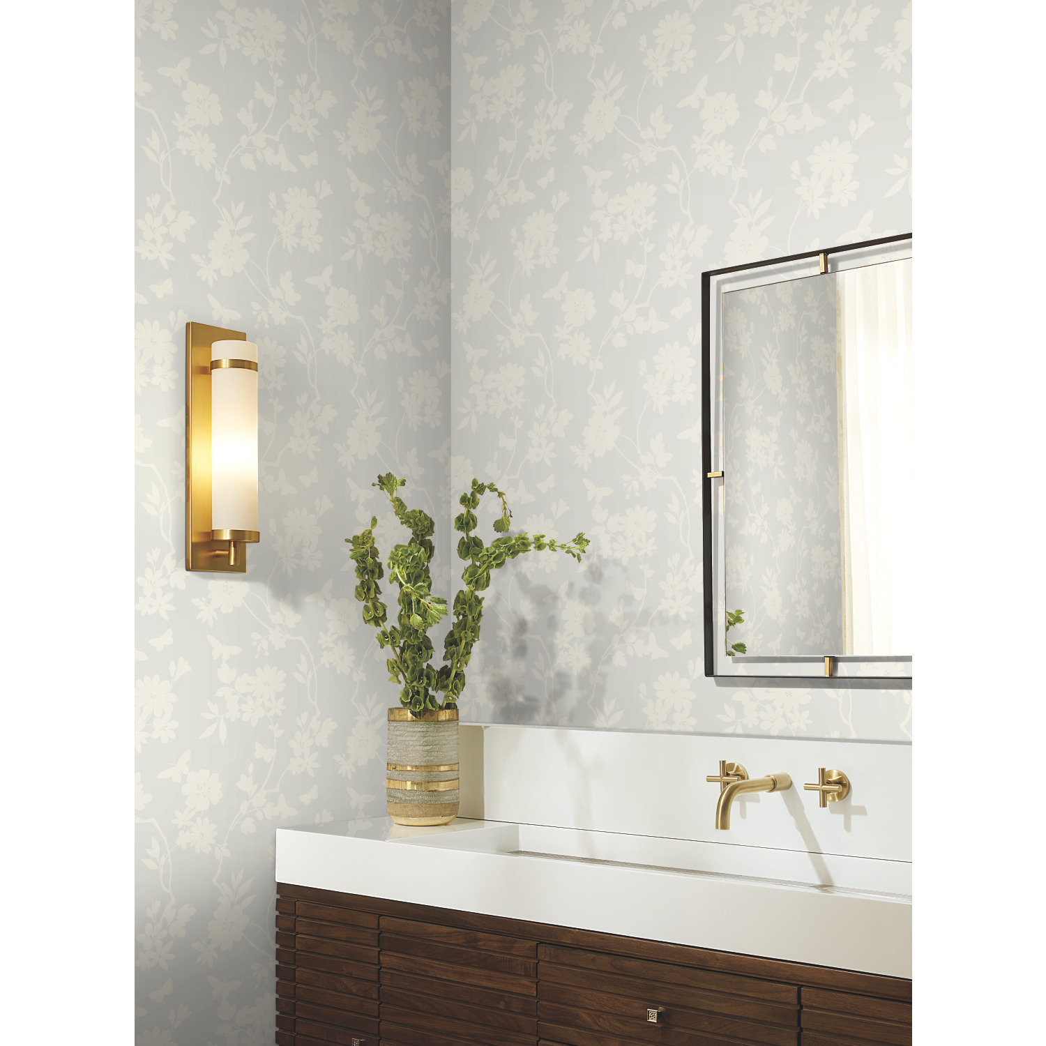 York Wallcoverings Flutter Vine Floral Wallpaper | Wayfair