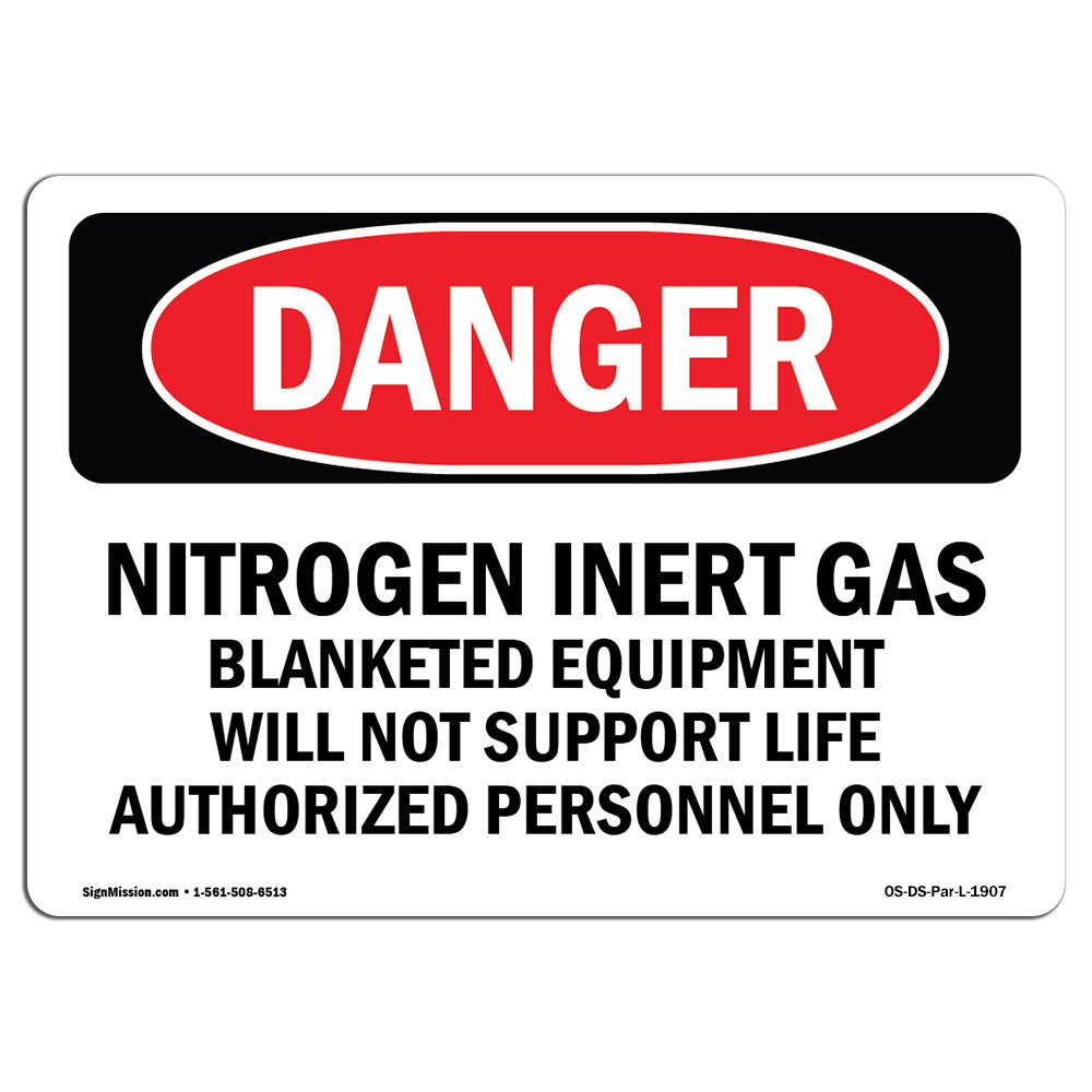 SignMission Nitrogen Inert Gas Equipment Sign | Wayfair