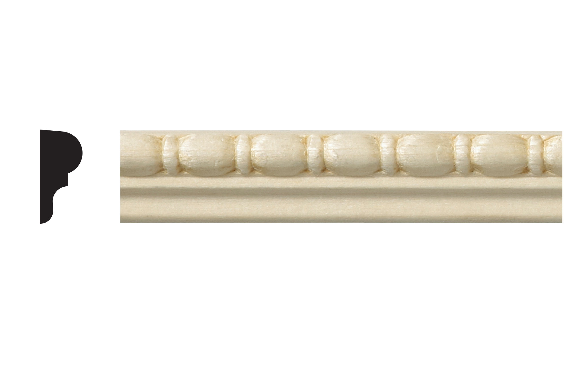 Ornamental Mouldings Hardwood Embossed Bead and Reel Colonial Trim ...