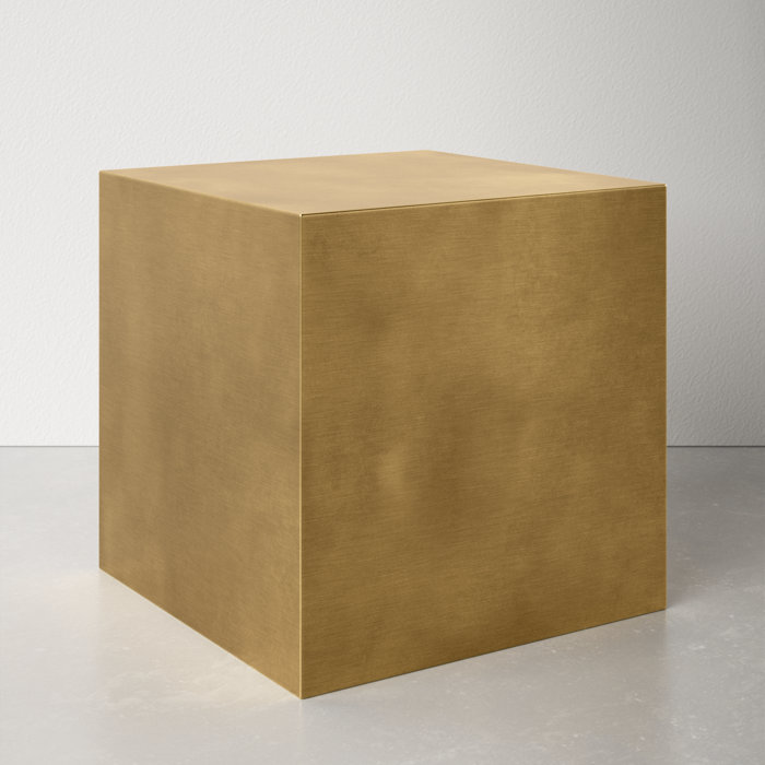 AllModern Jules Steel Block End Table & Reviews | Wayfair