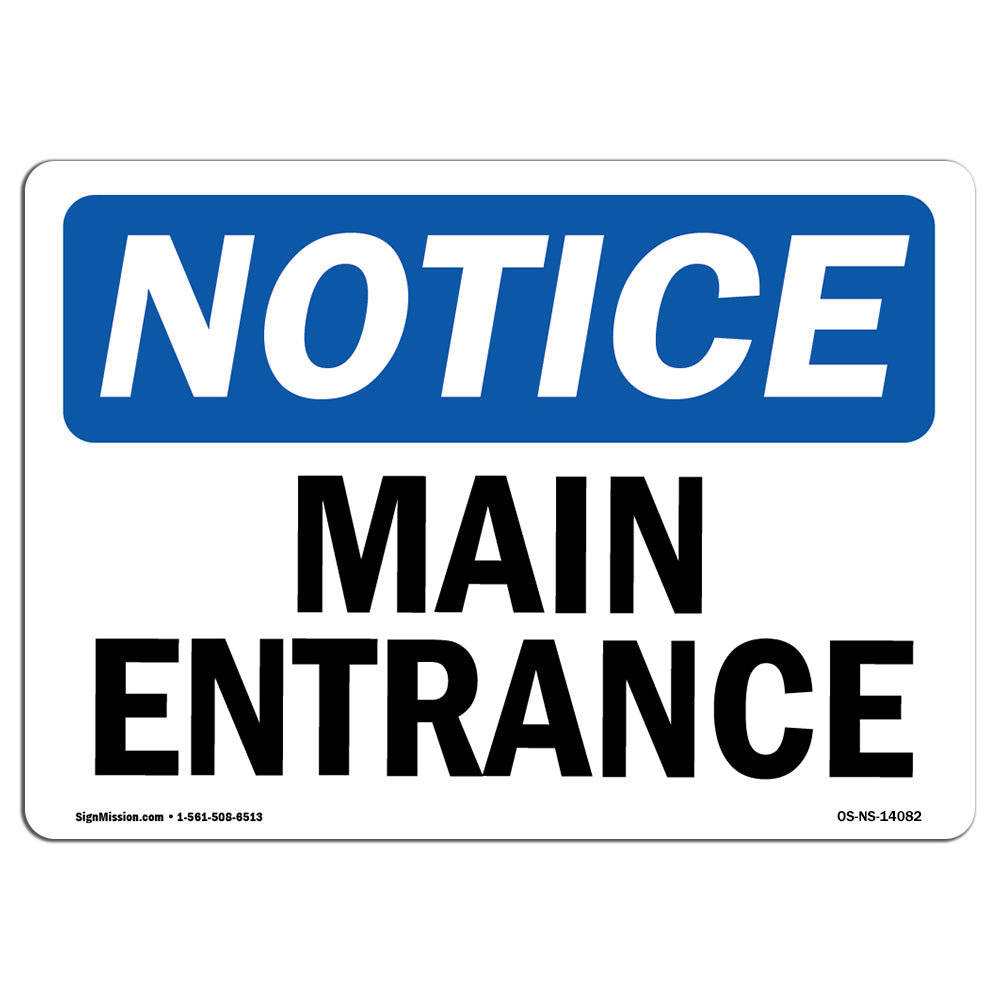 SignMission Main Entrance Sign | Wayfair
