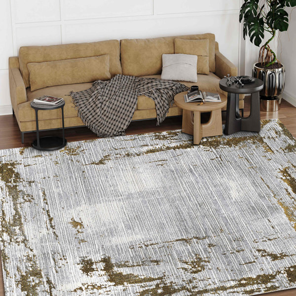 17 Stories Gold And Multi 2' X 7' Runner Rug 954 | Wayfair