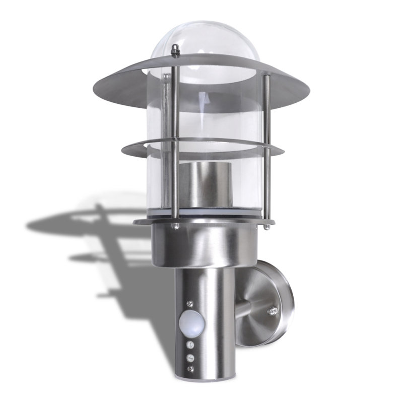 Home Etc Silver Outdoor Wall Lantern & Reviews | Wayfair.co.uk