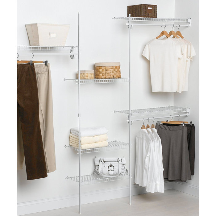 ClosetMaid 60" W - 96" W Wire Closet Organizer Kit & Reviews | Wayfair