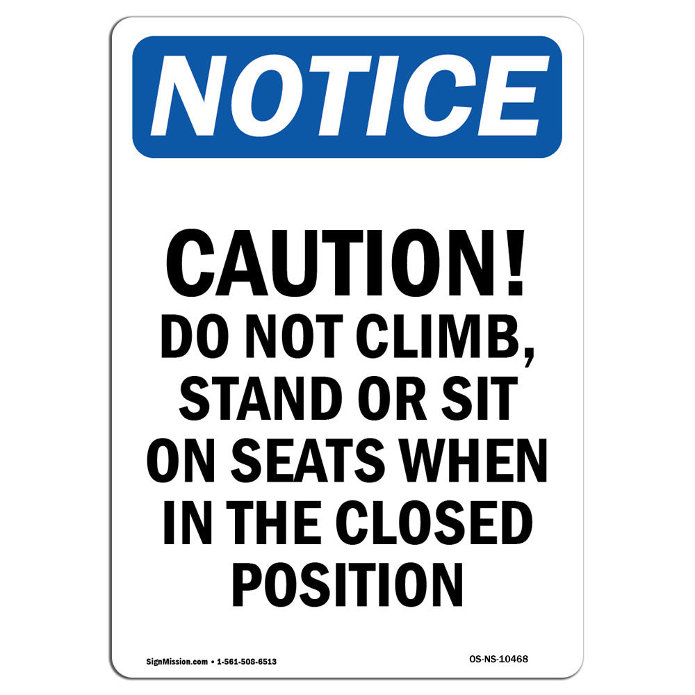SignMission Caution Do Not Climb Stand or Sign | Wayfair