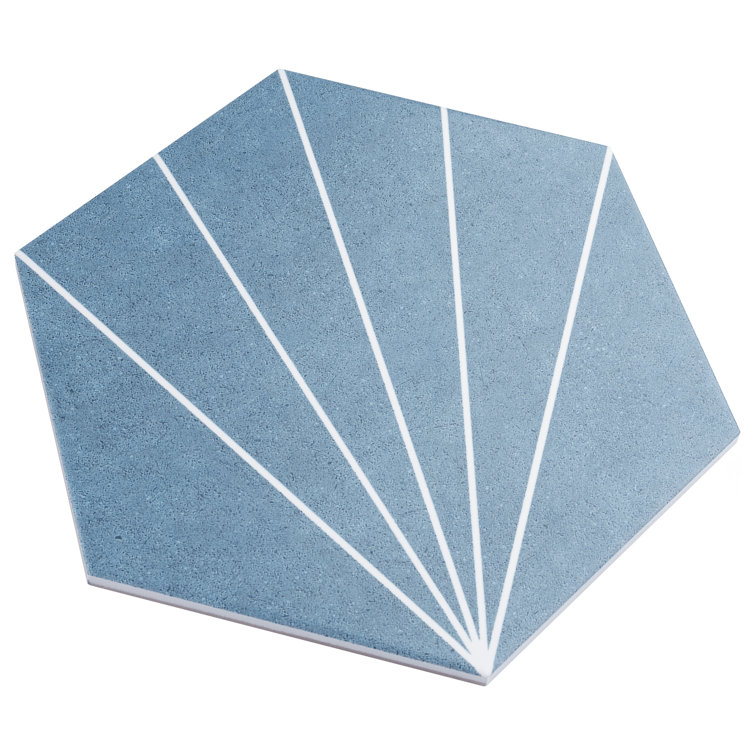 Merola Tile Aster 9" x 10" Porcelain Patterned Wall & Floor Tile ...