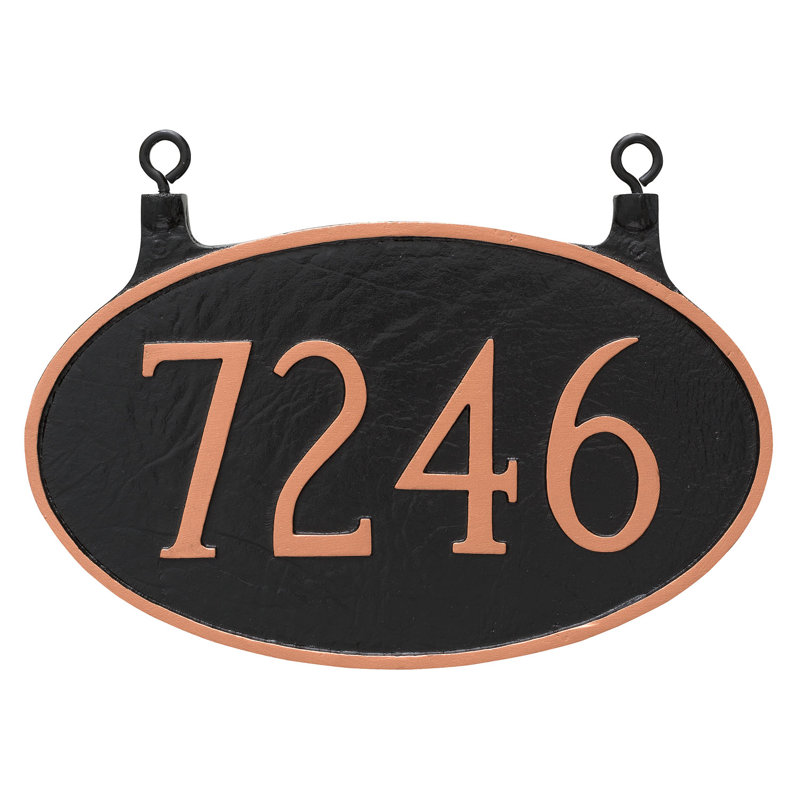Montague Metal Products 1-Line Hanging Address Plaque & Reviews | Wayfair