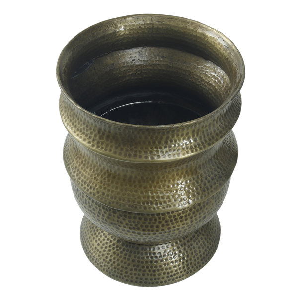 Latitude Vive Siggy brass large iron pot with an antique round design ...