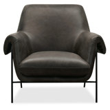 Luxury Genuine Leather Accent Chairs | Perigold