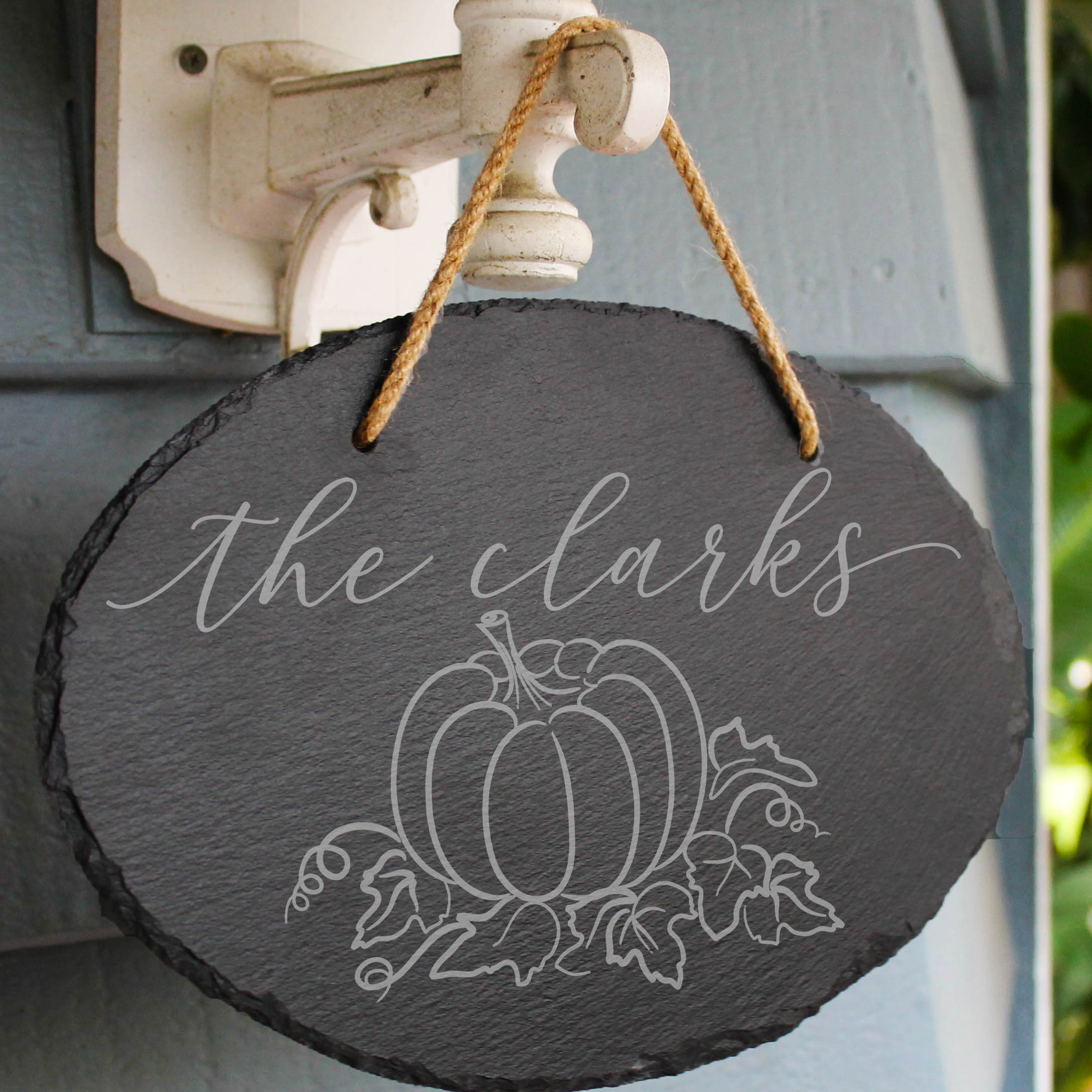 Gracie Oaks Engraved Slate Address Sign | Wayfair