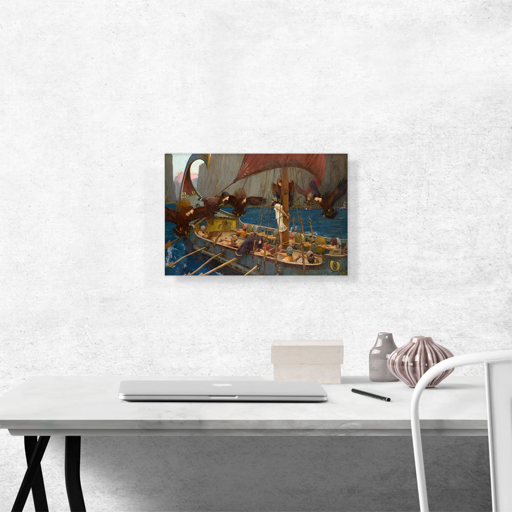 ARTCANVAS Ulysses And The Sirens 1891 by John William Waterhouse - Wrapped Canvas Painting | Wayfair