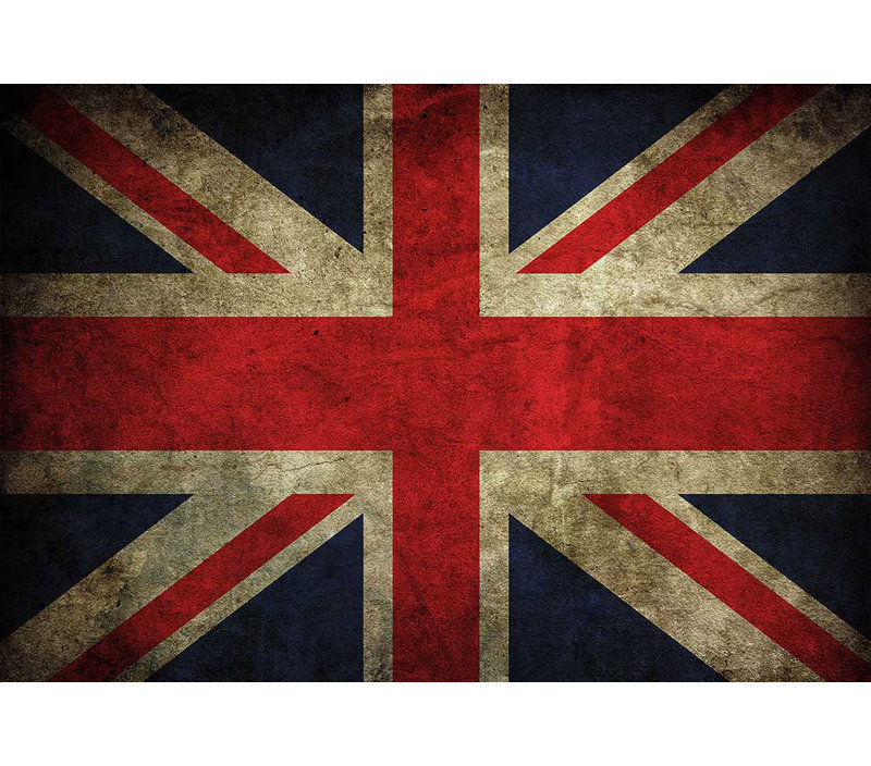 Happy Larry Rustic Union Jack Flag Graphic Art on Wrapped Canvas ...