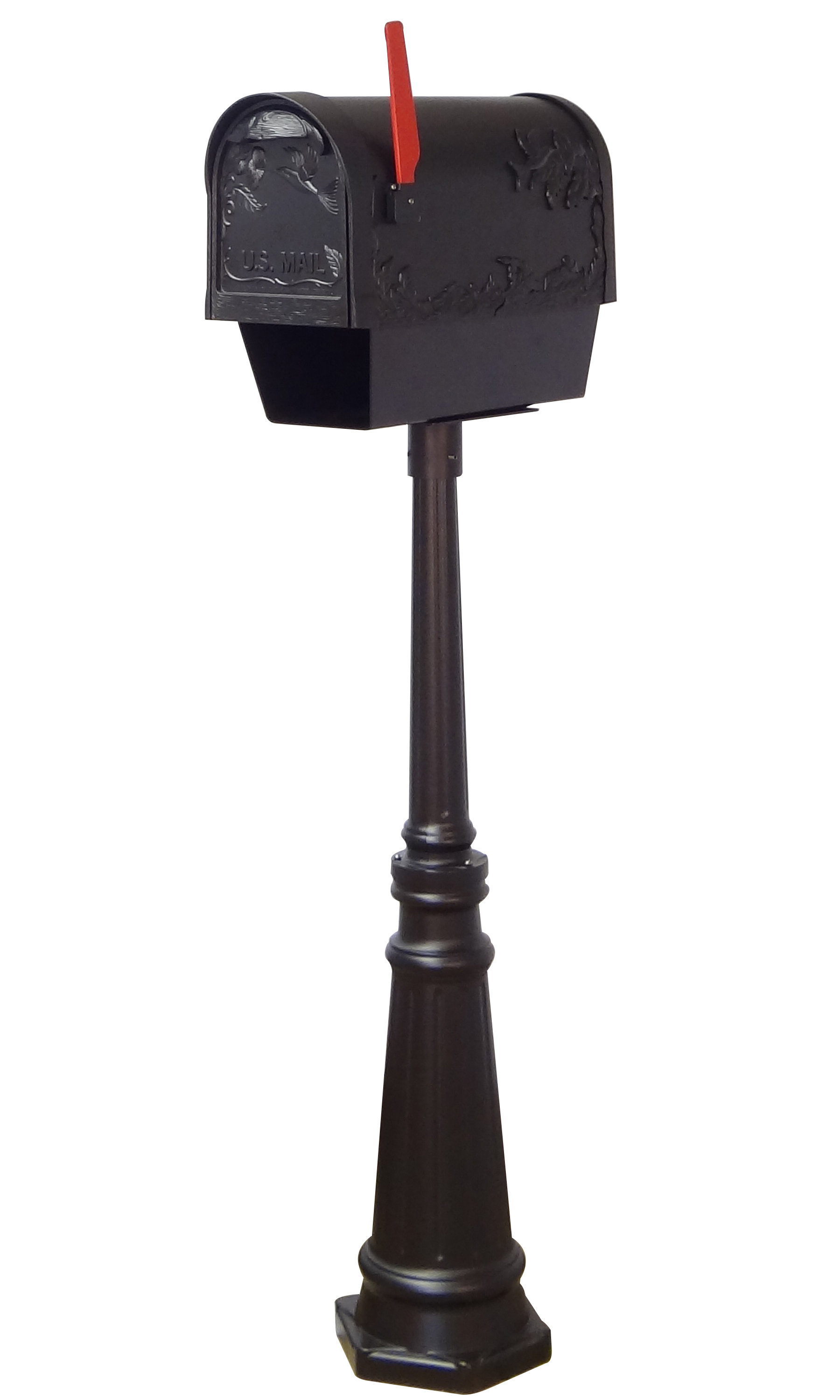 Special Lite Products Hummingbird Curbside Locking Post Mounted Mailbox ...